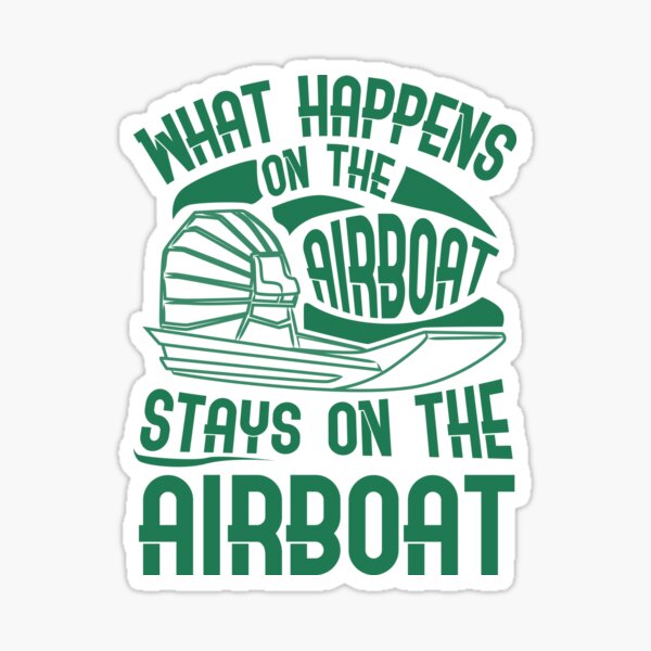 Airboat Stickers | Redbubble
