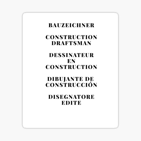 "Draftsman design" Sticker for Sale by Danva | Redbubble