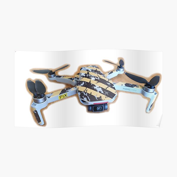 "drone dji mavic mini" Poster for Sale by fixterman | Redbubble