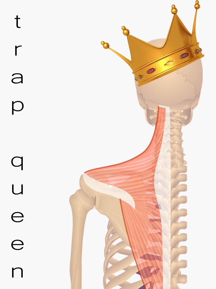 "trap queen" Sticker for Sale by kate-with-a-k | Redbubble