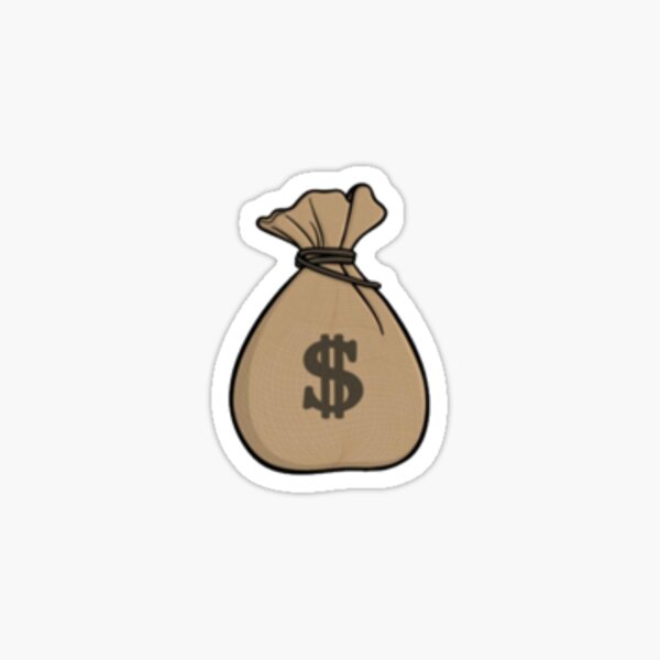 "Money Bag Sticker" Sticker for Sale by dirtyjerz69 | Redbubble