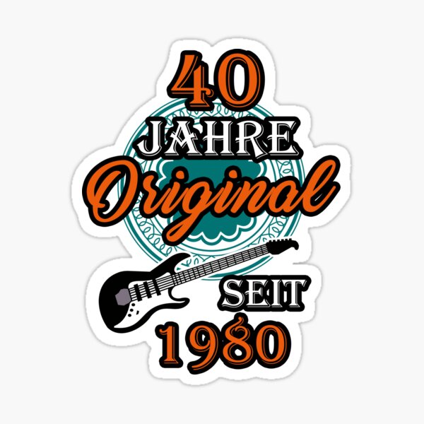 "40 years" Sticker by ajkbilder | Redbubble