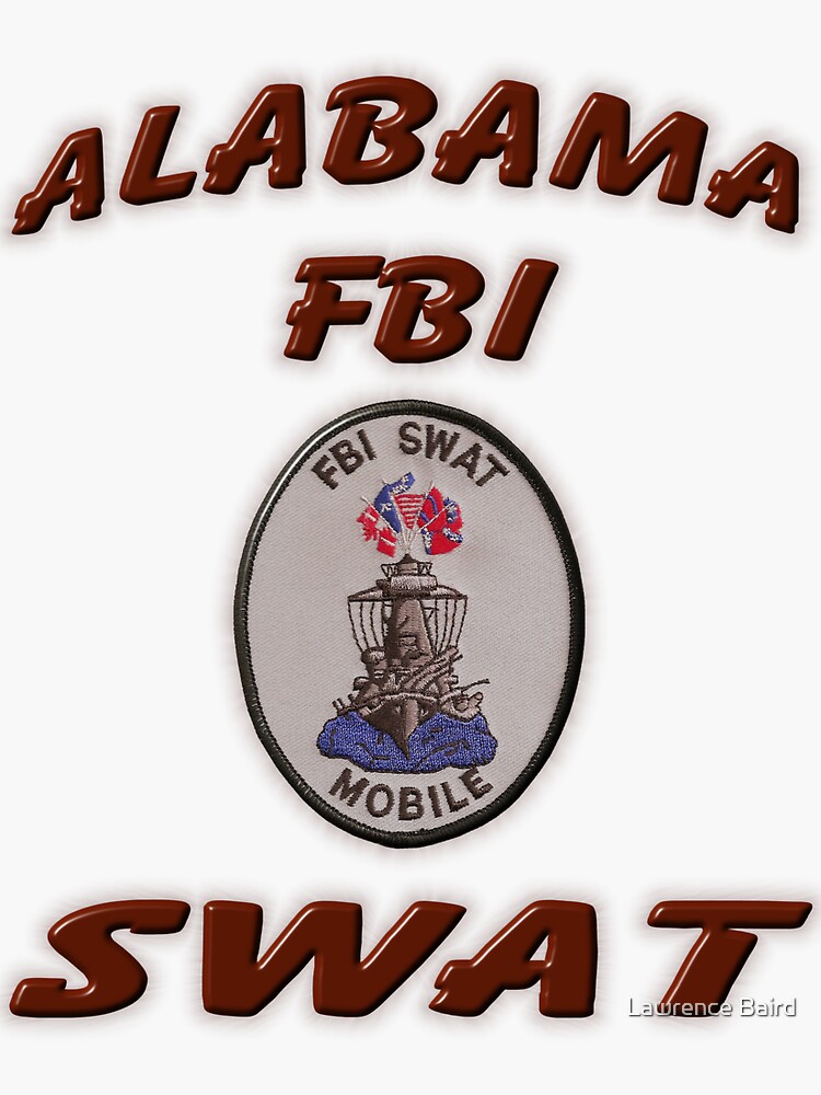 "Alabama FBI SWAT" Sticker for Sale by lawrencebaird | Redbubble