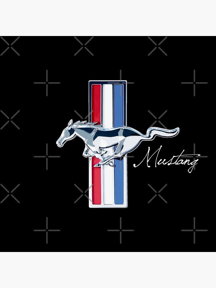 "Classic Mustang Merch | Dark Apparel" Pillow for Sale by NeoMundo ...