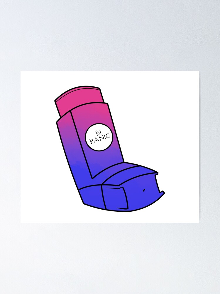 "Bi Panic! - The queer inhalers series" Poster for Sale by ...
