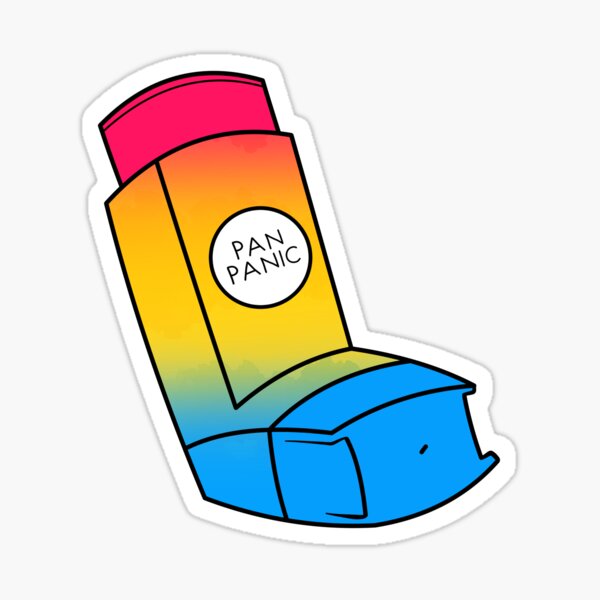 "Pan Panic! - The queer inhalers series" Sticker for Sale by ...