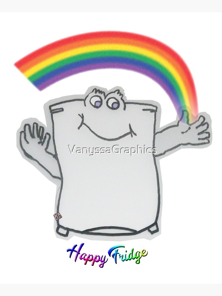 "Happy Fridge (Marker Drawing by ACCI) Creating Rainbow" Art Print for ...