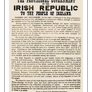 "1916 Proclamation of the Irish Republic" Sticker for Sale by ...