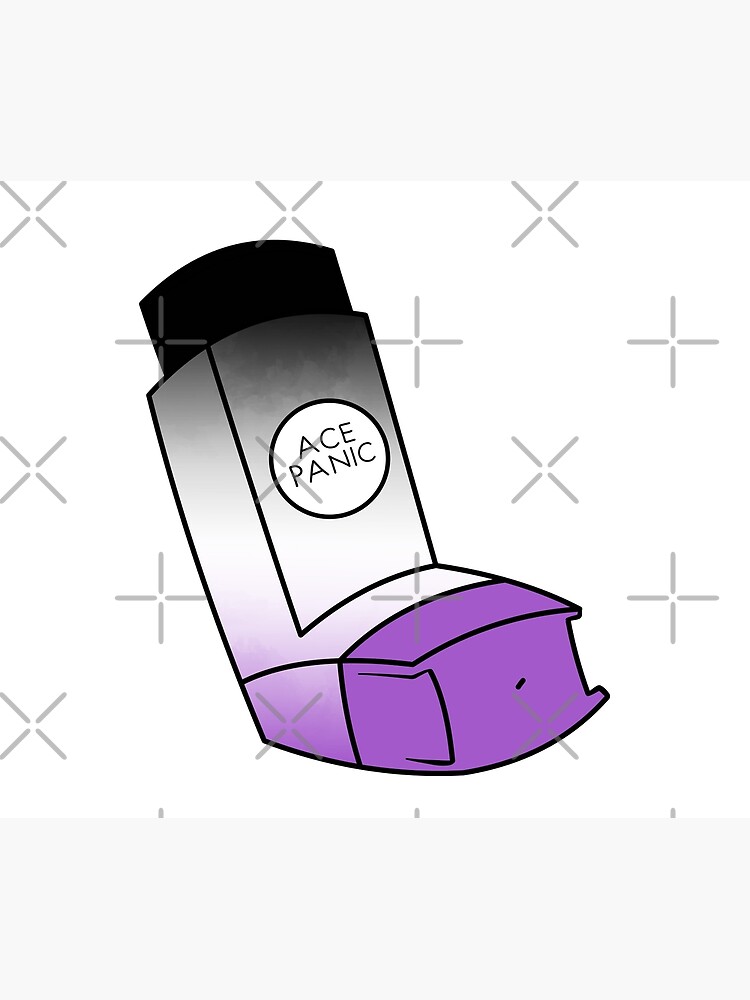 "Ace Panic! - The queer inhalers series" Poster for Sale by ChiaFilincieri | Redbubble