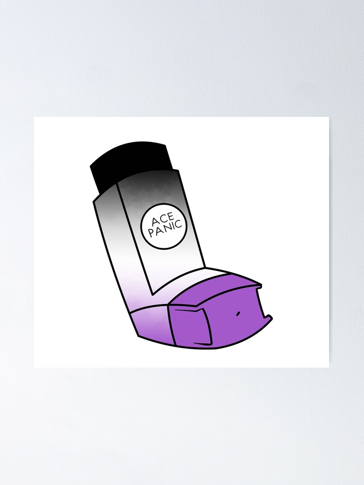 "Ace Panic! - The queer inhalers series" Poster for Sale by ChiaFilincieri | Redbubble