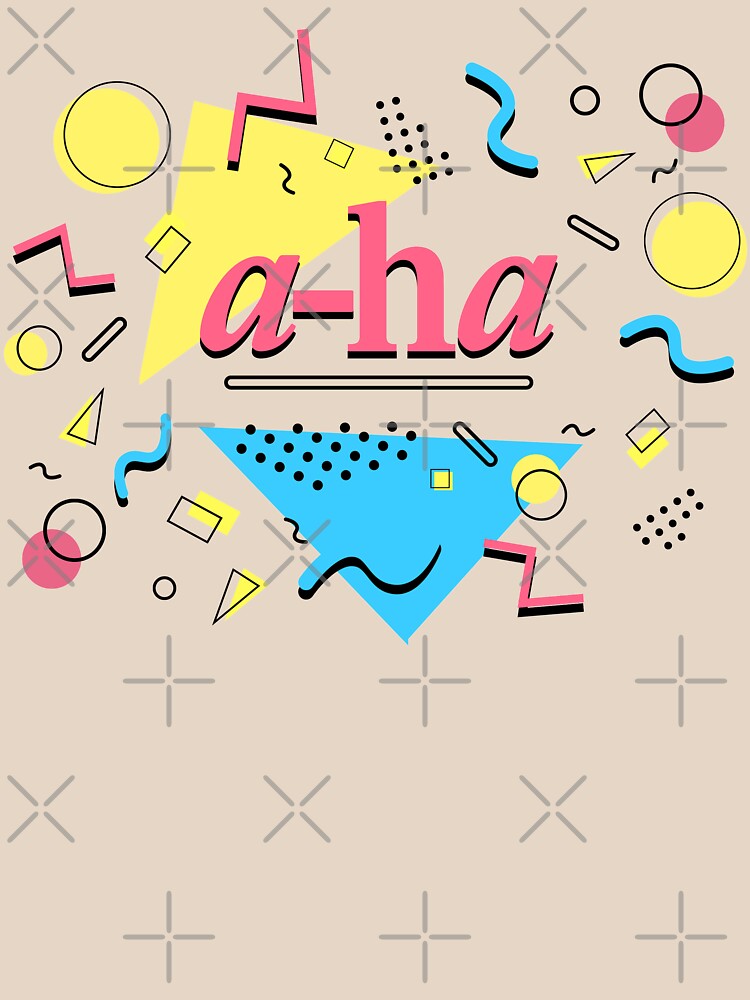 "A-ha - 80s design" T-shirt for Sale by BlueDoctor | Redbubble | a ha t ...