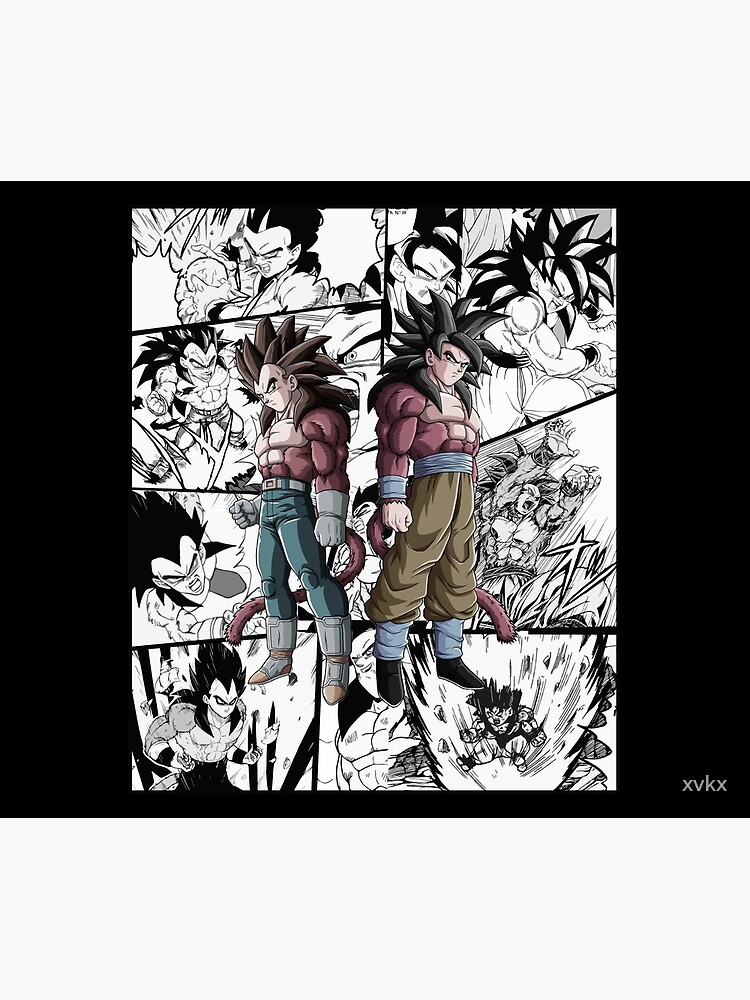 "Goku vs vegeta Dragon Ball GT ss4 ssj4 manga anime version" Shower ...
