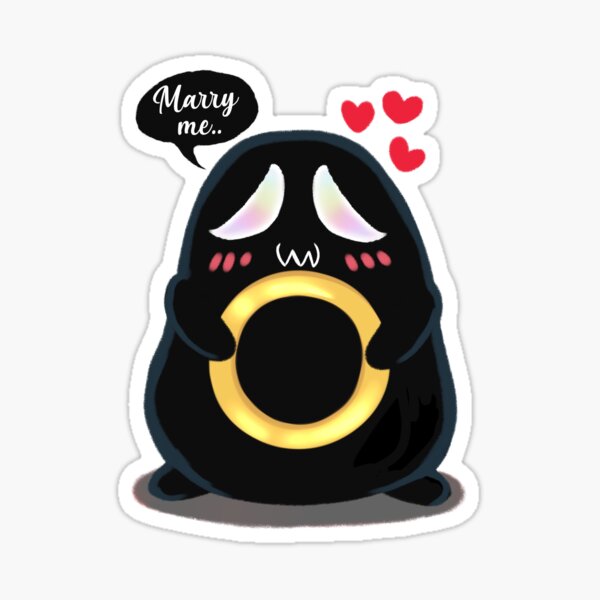 "Marry me" Sticker by ilitiaforever | Redbubble