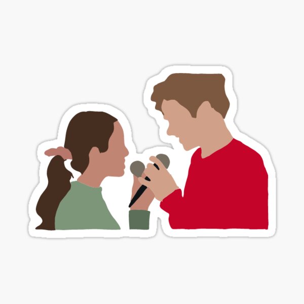 "ricky and nini drawing" Sticker for Sale by stickerthings | Redbubble