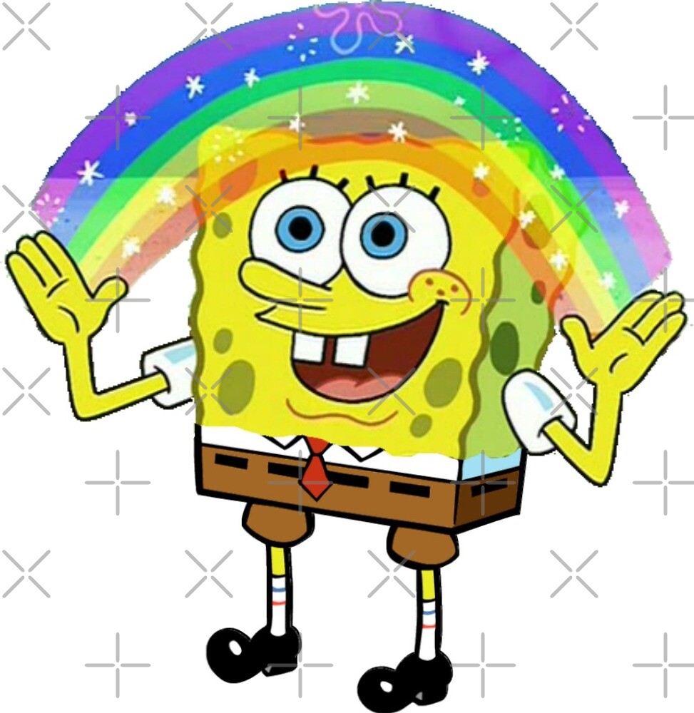 "Spongebob imagination" by Red Socks | Redbubble
