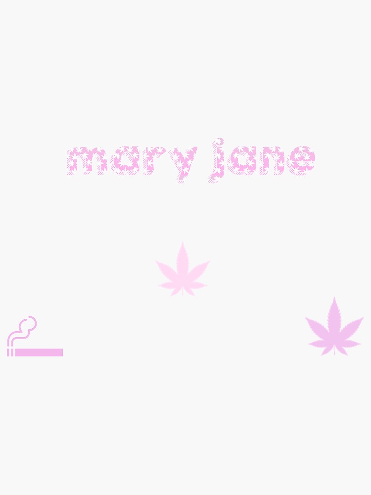 "mary jane" Sticker by nayafromneptune | Redbubble