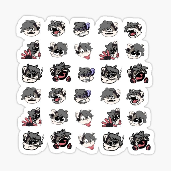 "cursed emoji rat" Sticker by MelancholicCake | Redbubble