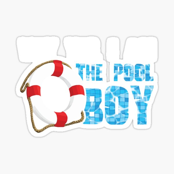 "Why Yes I Am The Pool Boy - Funny Swimmer Swimming Swim Gift" Sticker ...