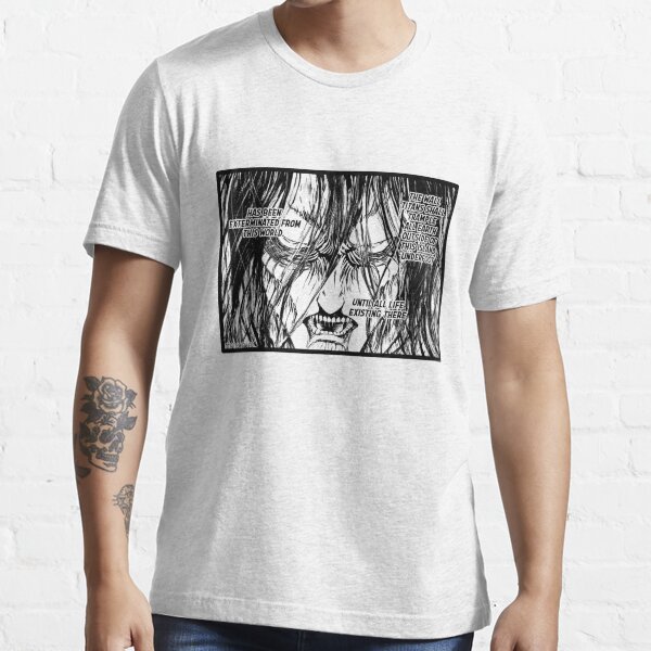"Eren Yeager" T-shirt for Sale by tiboxman | Redbubble | manga t-shirts ...