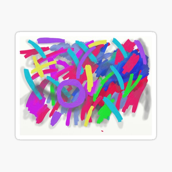"Riot of Color" Sticker for Sale by joeroachex | Redbubble