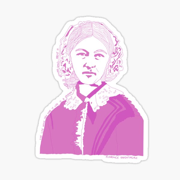 "Florence Nightingale" Sticker for Sale by Printsachse | Redbubble