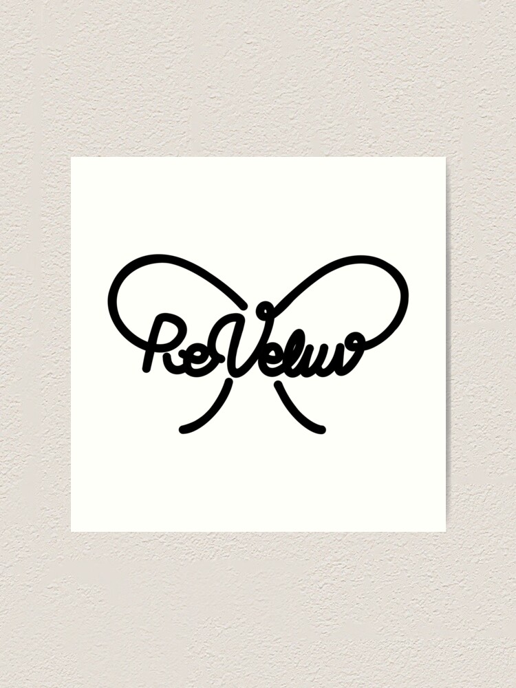 "Red Velvet Reveluv K-Pop Logo" Art Print for Sale by miolioo | Redbubble