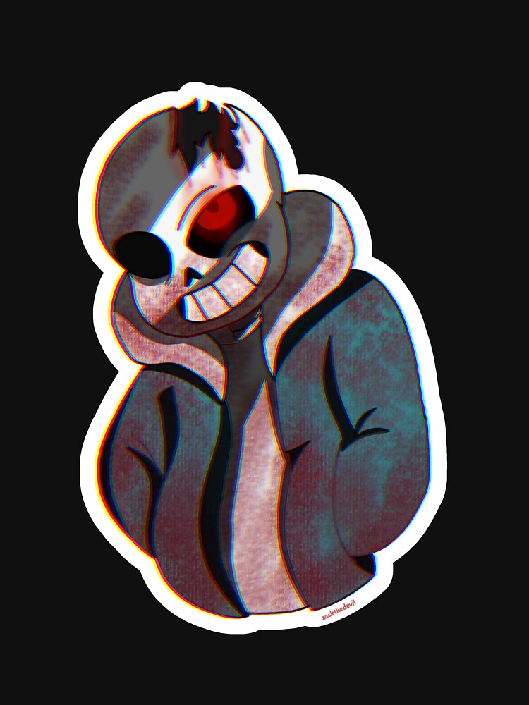 "Horrortale sans" T-shirt for Sale by zack-the-devil | Redbubble ...