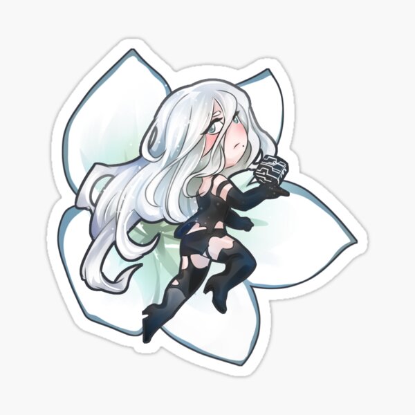 "YoRHa Unit A2" Sticker for Sale by lavendevs | Redbubble