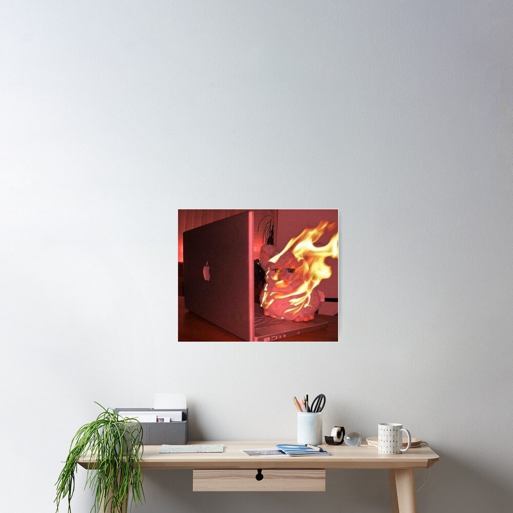 "burning furby" Poster by honkhonkheccign | Redbubble