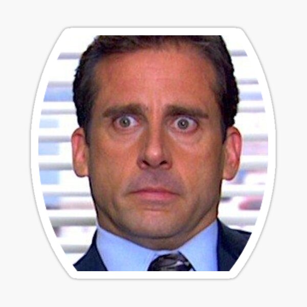 "the office sticker michael scott" Sticker by sswain | Redbubble