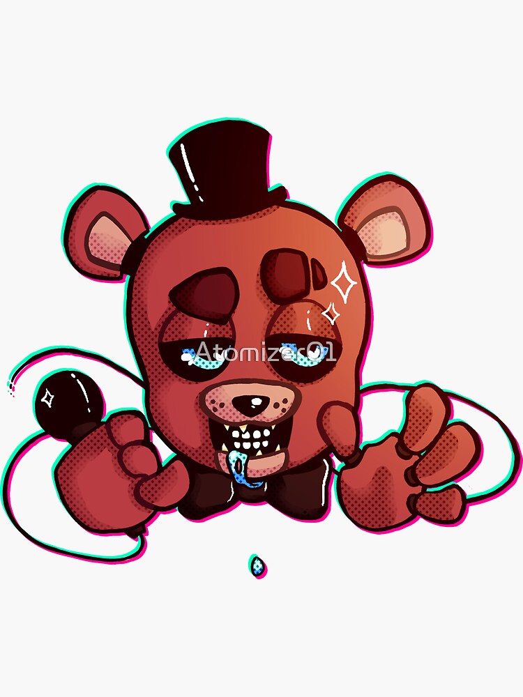 "Freddy Fazbear" Sticker by Atomizer01 | Redbubble
