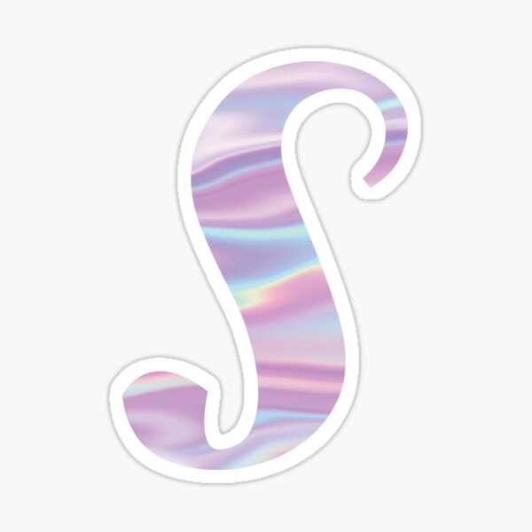 Letter S Holographic Stickers | Redbubble
