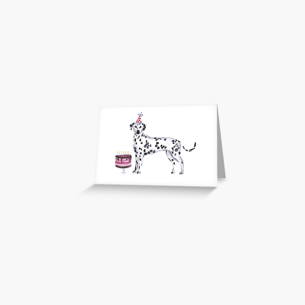 "Dalmatian Birthday Card" Greeting Card for Sale by MargoBlythe | Redbubble