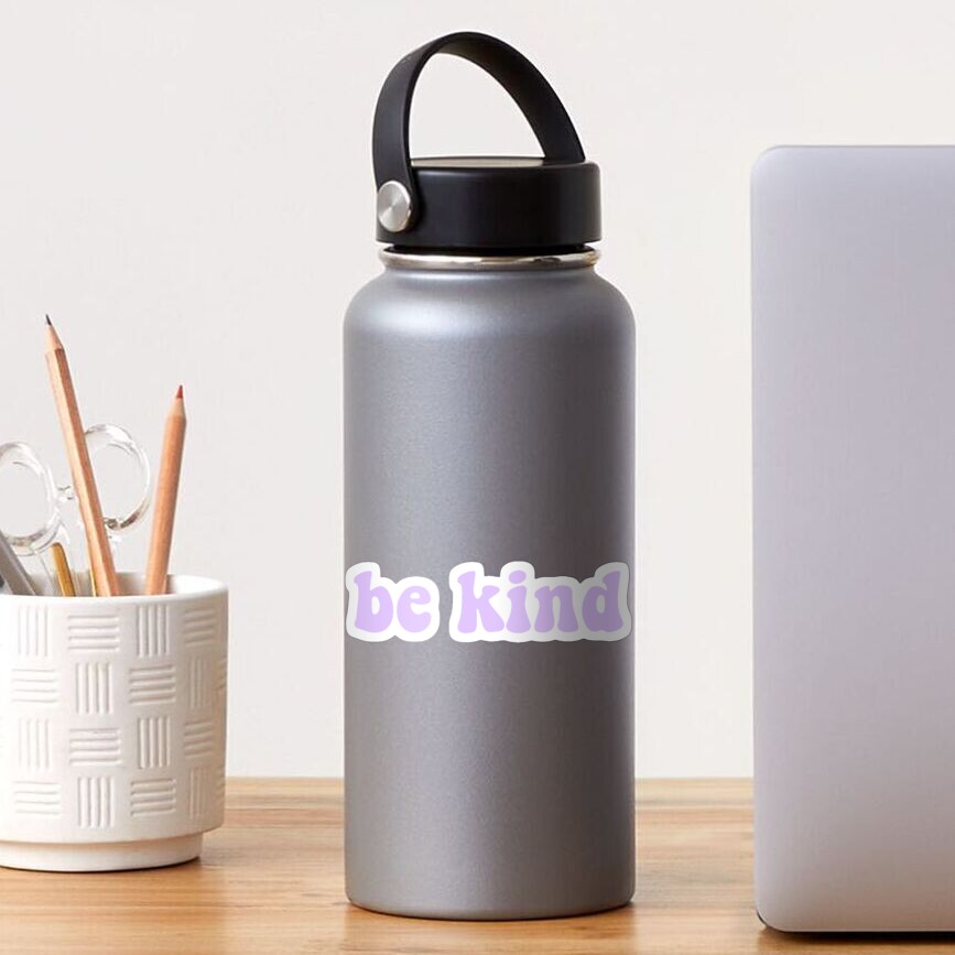 "be kind light purple" Sticker for Sale by lilcocostickers | Redbubble