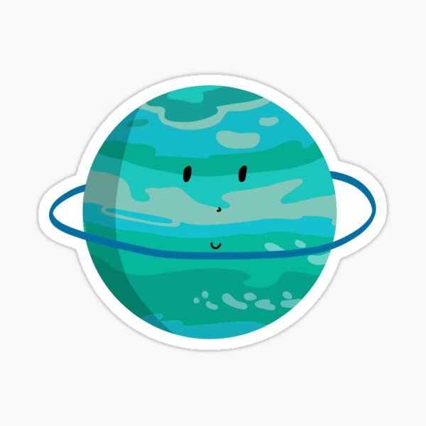 Pegatina «Dibujos animados de planeta azul» de sophiangould | Redbubble