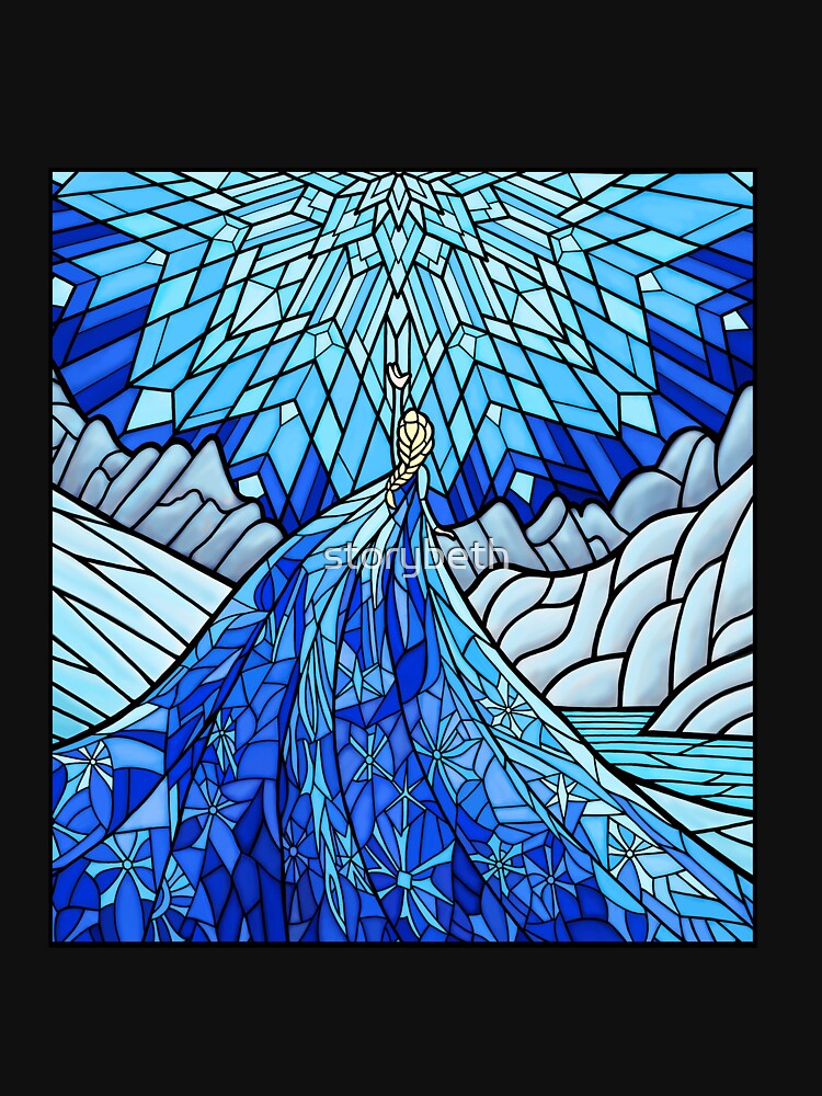 "Frozen Fractals in the Stained Glass Window" T-shirt for Sale by ...