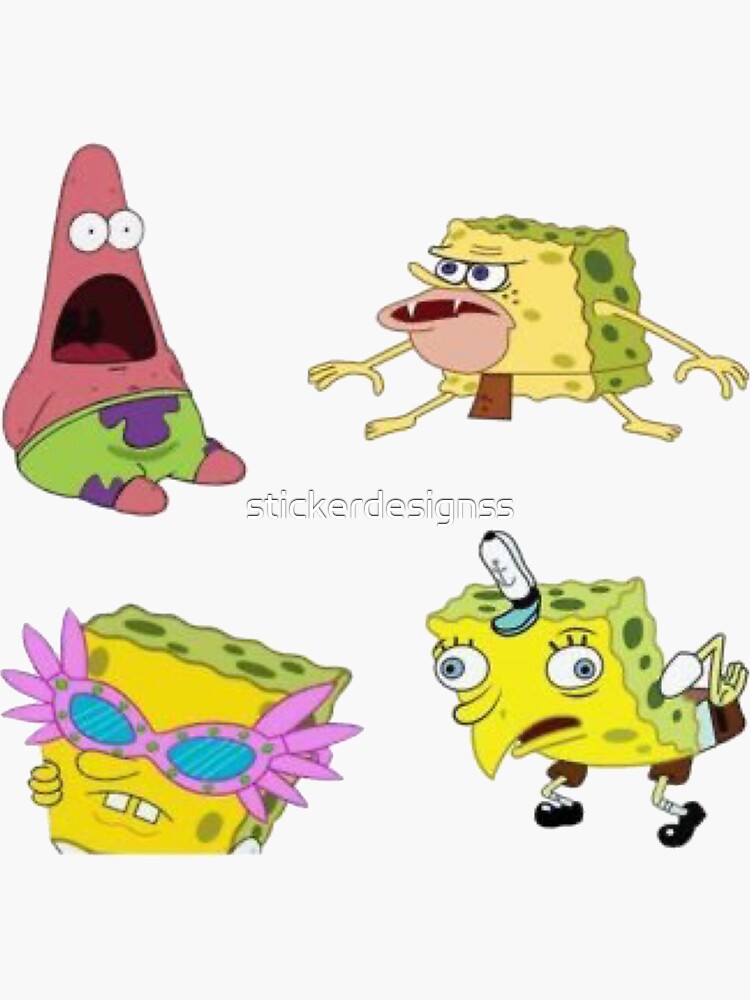 "Spongebob sticker pack" Sticker by stickerdesignss | Redbubble