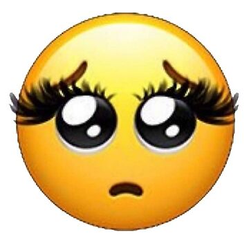 "i’m baby / pleading emoji *baddie version/eyelashes* emoji" Sticker ...