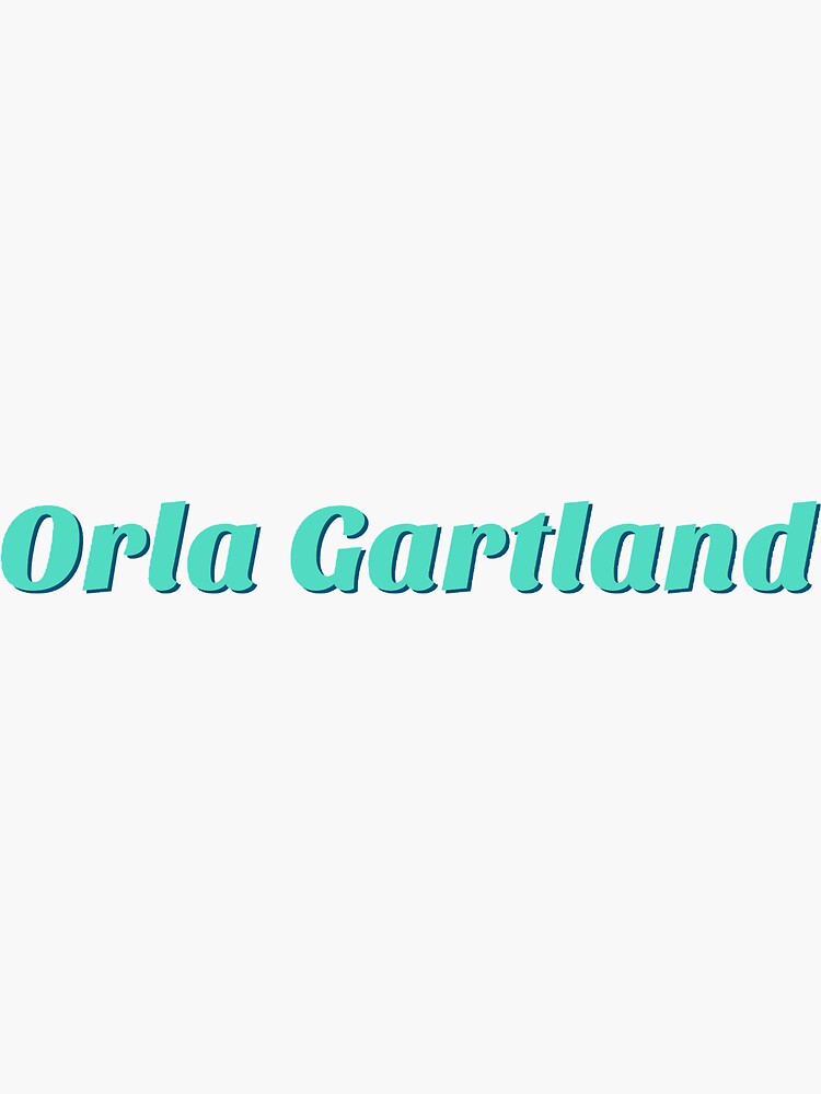 "Orla Gartland Turquoise Name Title" Sticker for Sale by Swiftie02 ...