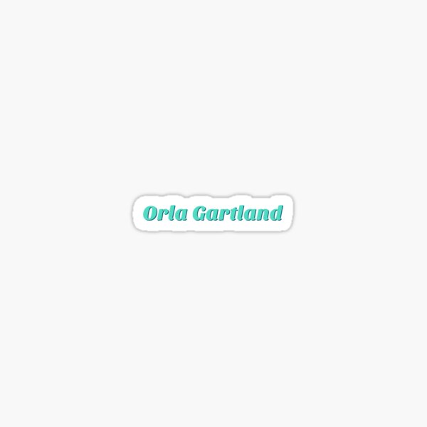 "Orla Gartland Turquoise Name Title" Sticker for Sale by Swiftie02 ...