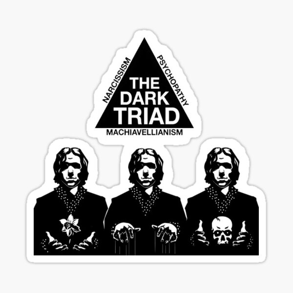 "Dark Triad" Sticker for Sale by AtomicTiki71 | Redbubble