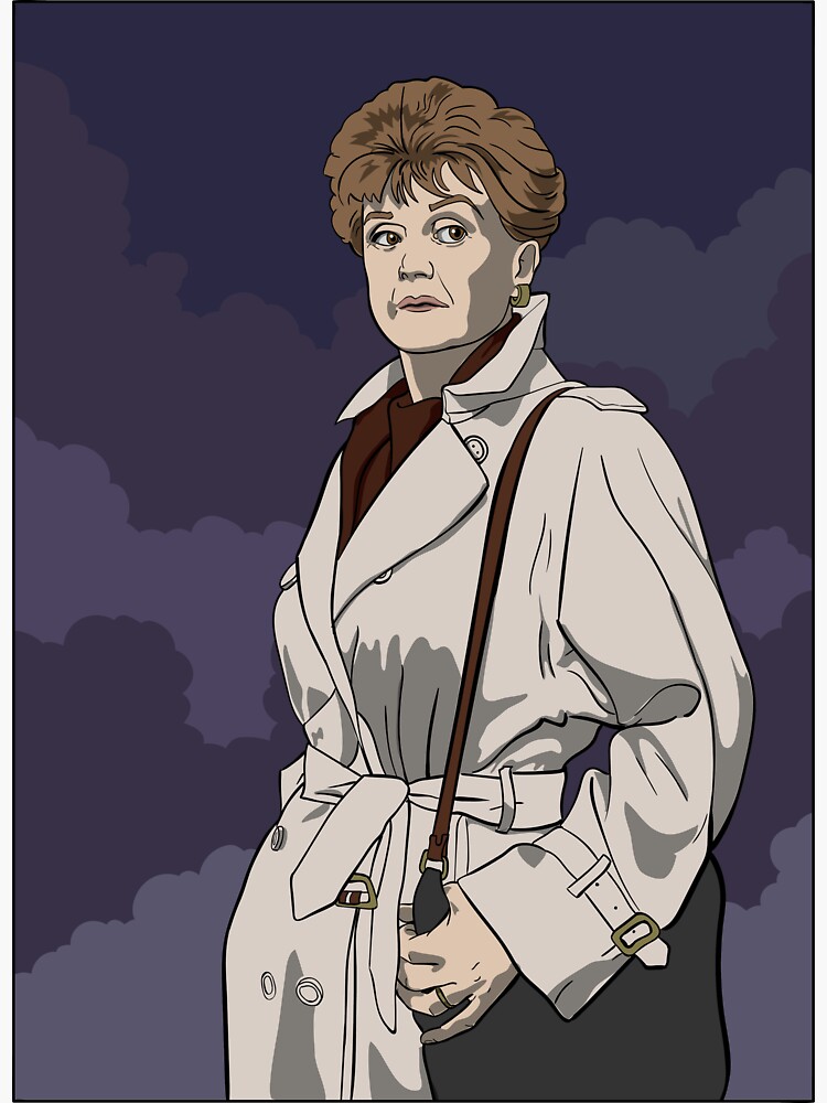 "Jessica Fletcher" Sticker for Sale by Petropunk | Redbubble