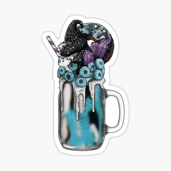 ""The Mystic" Monster Milkshake - Blue Raspberry" Sticker for Sale by ...