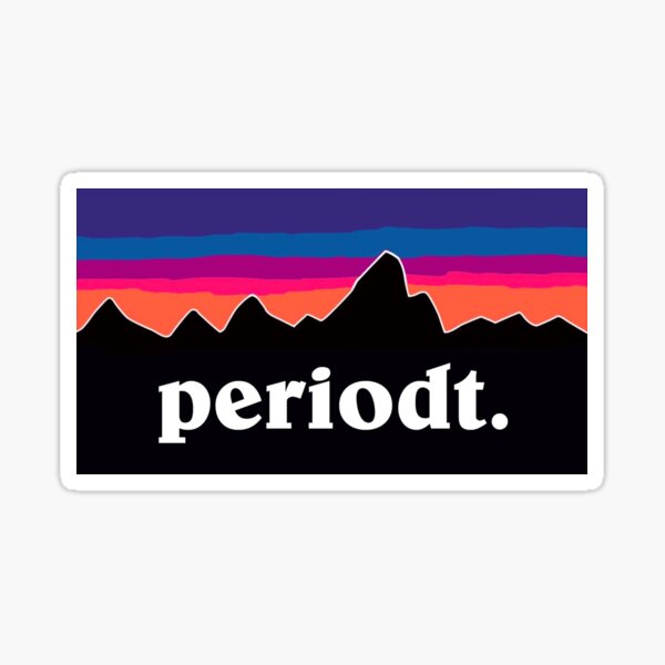 "Periodt. Sunset" Sticker for Sale by laylafd31 | Redbubble