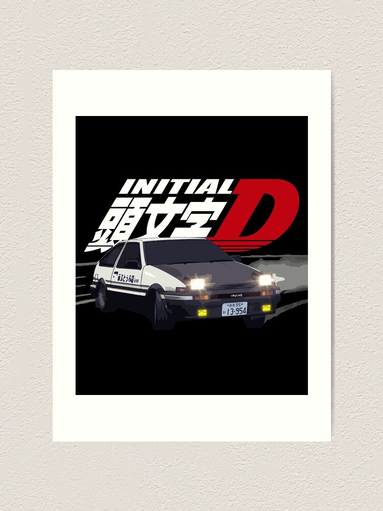 "Initial D - Toyota Corolla AE86 Sprinter Trueno panda" Art Print by ...