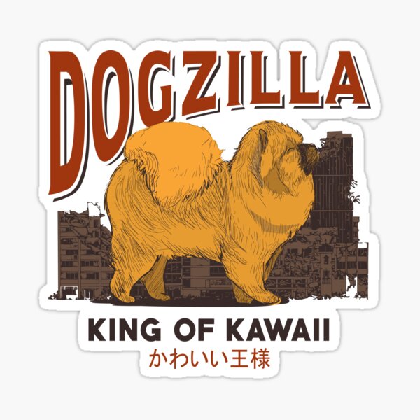 "Dogzilla" Sticker for Sale by stardogs | Redbubble