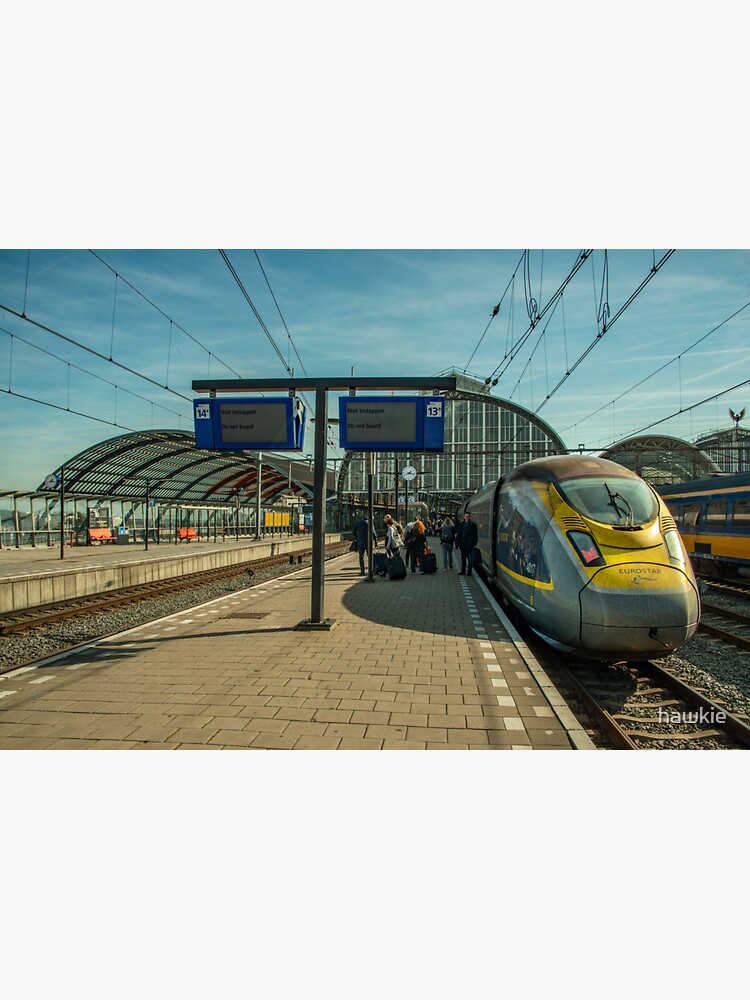 "Amsterdam Centraal Eurostar" Sticker for Sale by Rob Hawkins | Redbubble