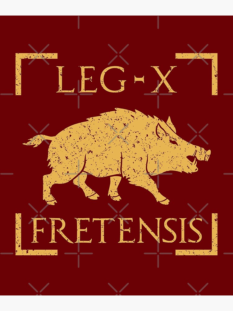 Poster « Legio X Fretensis Sanglier Emblème Légion romaine », par ...