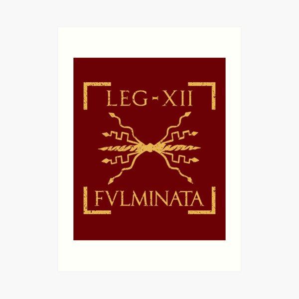 "Legio XII Fulminata Thunderbolt Emblem Römische Legion" Kunstdruck von ...