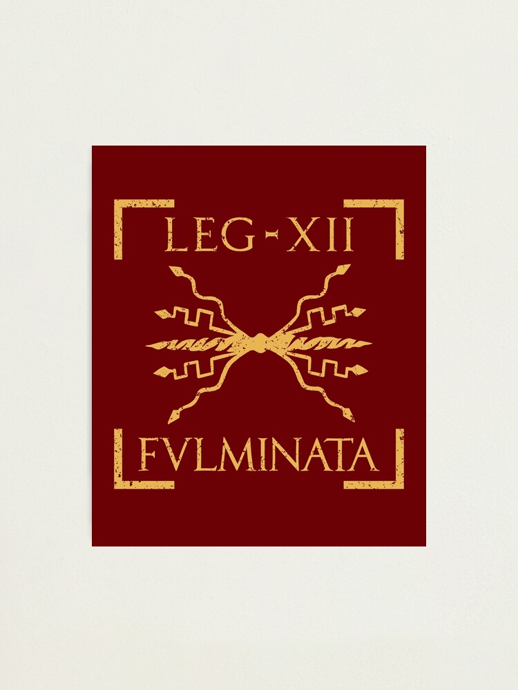 "Legio XII Fulminata Thunderbolt Emblem Roman Legion" Photographic ...
